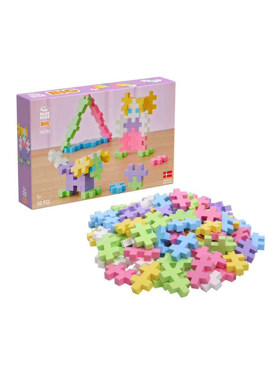 BIG Pastel kleurenmix 50 stuks | Plus Plus – Anders nog iets?
