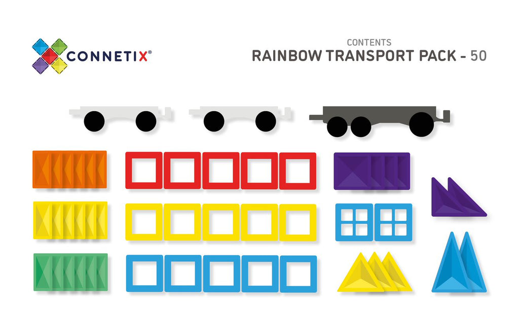 Transport Pack 50 pieces | Connectix Tiles – Anders nog iets?